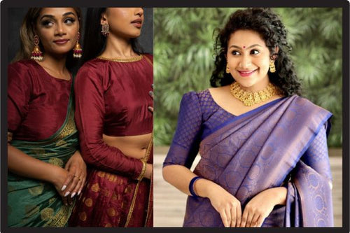 25 Latest Cotton Saree Blouse Designs For Women in 2025