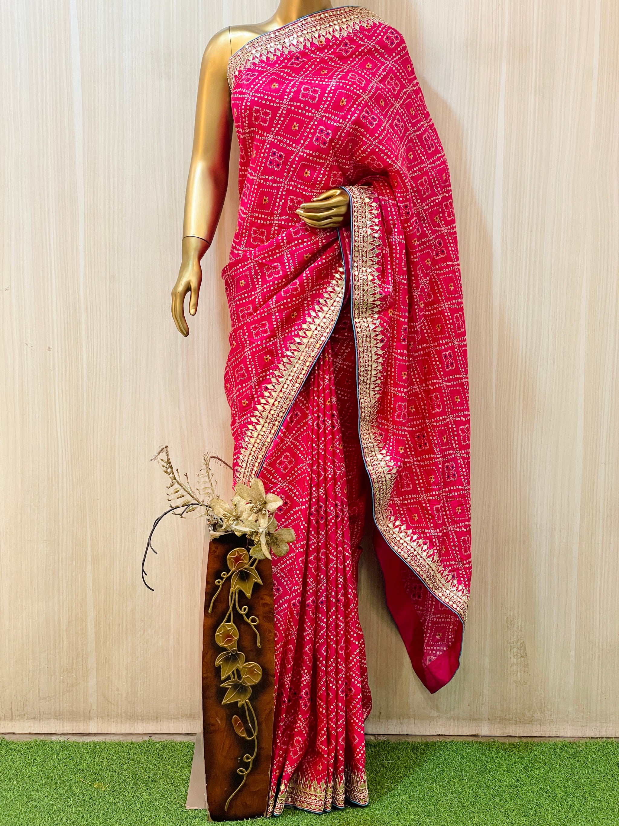 Samika Bandhani Saree